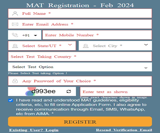 AIMA MAT February 2024 Registration: मैनेजमेंट एप्टीट्यूड टेस्ट फरवरी के लिए पंजीकरण हुए शुरू ...